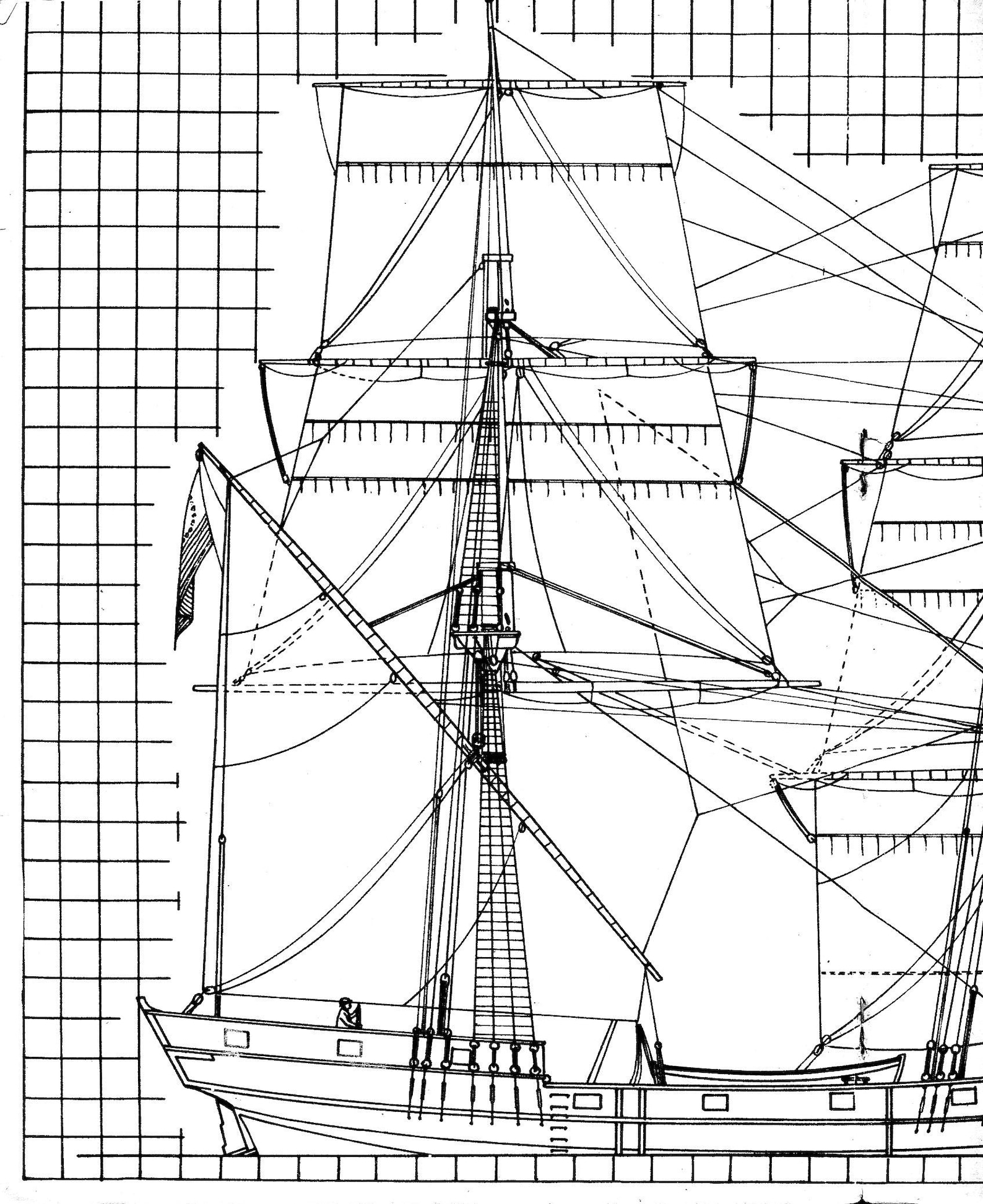 Brig 1775 Wooden Ship Model Plans – DIY Historic Vessel (digital Files ...