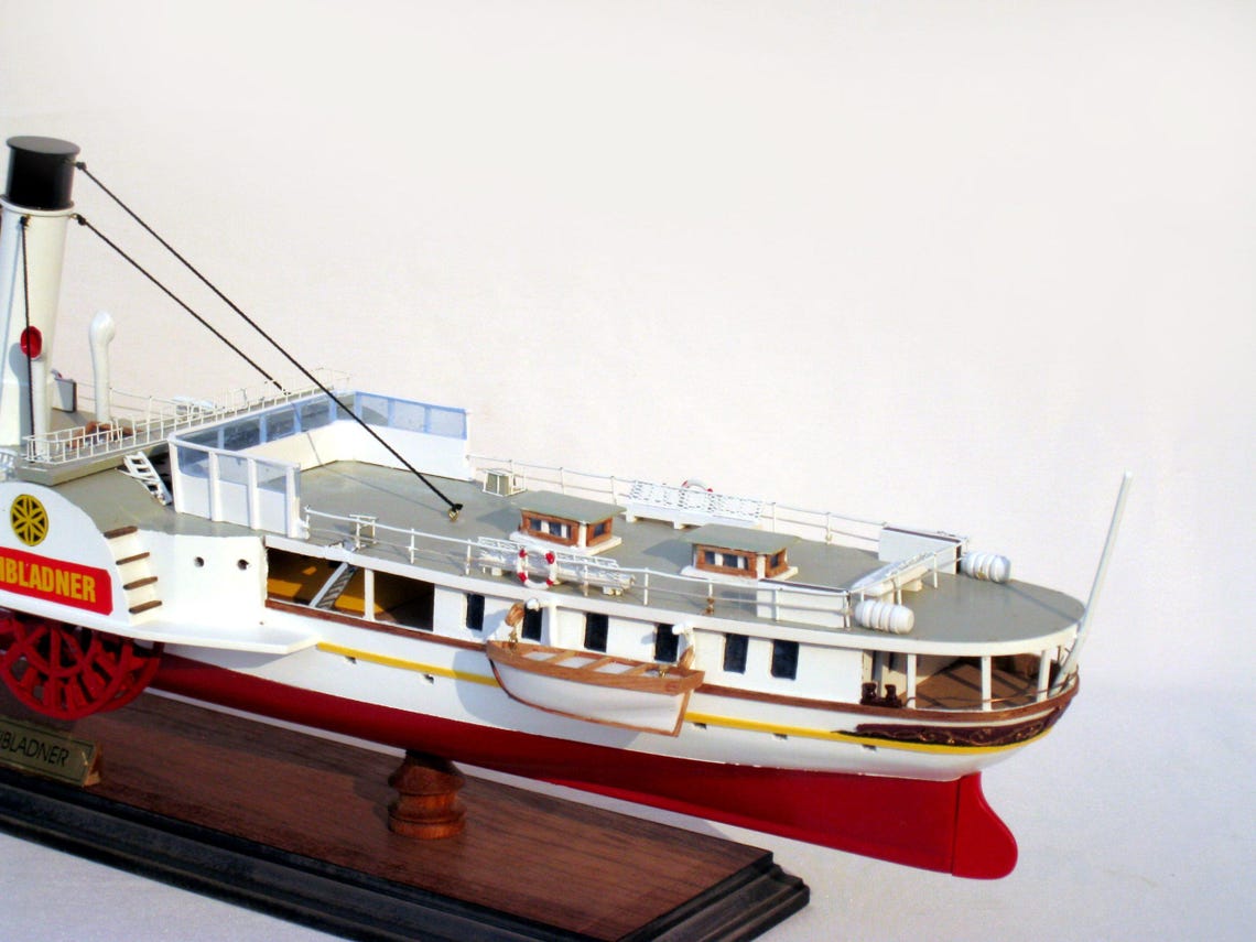 Paddle Steamer Wooden Ship Model Plans – DIY Historic Vessel (digital ...