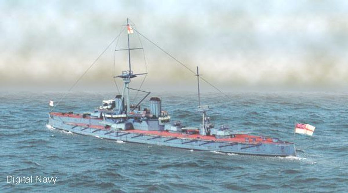 Papercraft Kit - Dreadnought (british Battleship) - 3D Ship Model | 3d ...