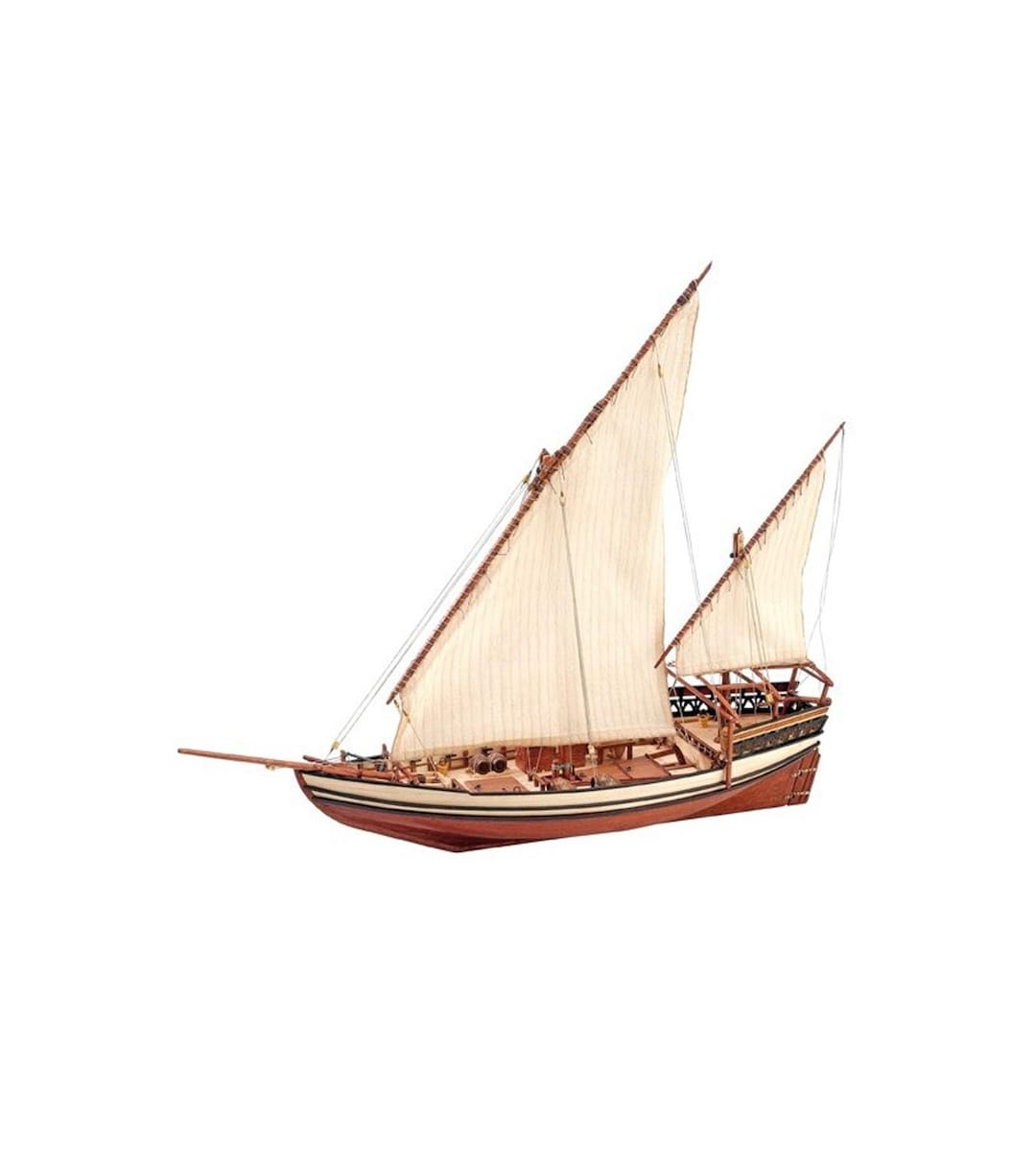 Dhow Arabe - Wooden Ship Model Assembly Plans: Build Your Own Historic ...