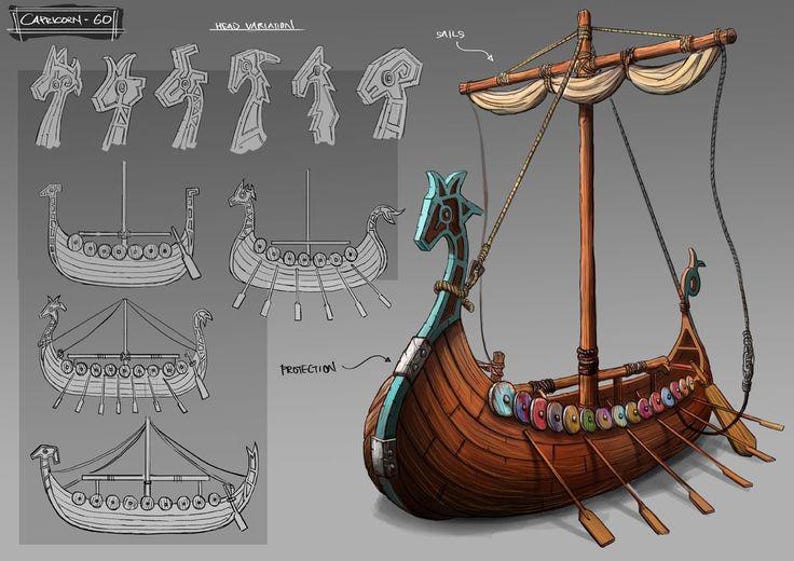Drakkar- Viking - Wooden Ship Model Assembly Plans: Build Your Own ...
