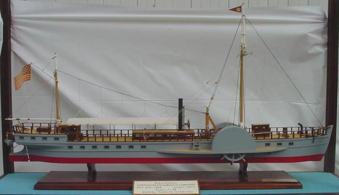 Nort River Steamboat Clermont -wooden Ship Model Assembly Plans: Build ...