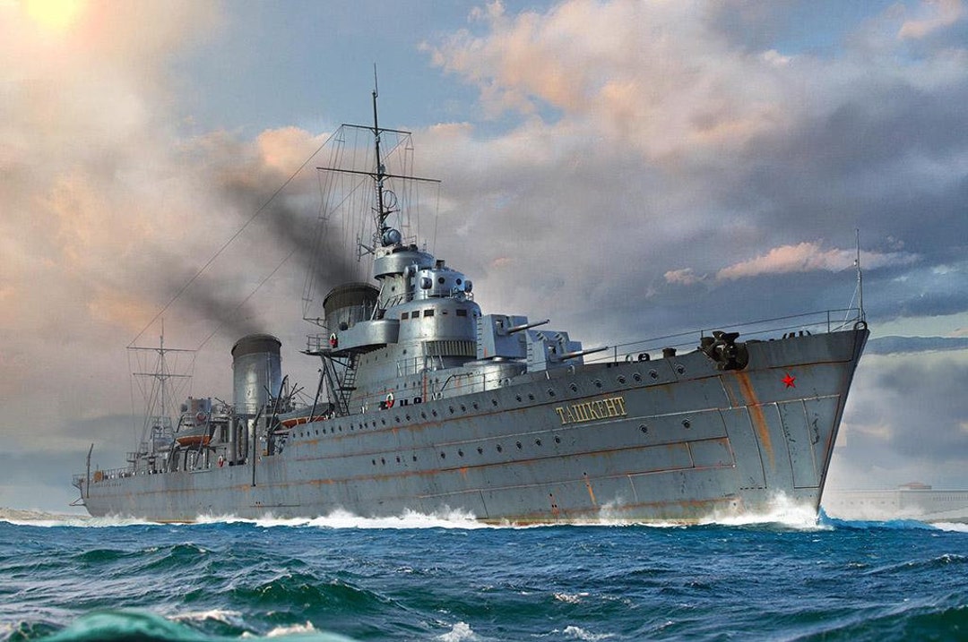 Destroyer Tashkent 1937 - Wooden Ship Model Assembly Plans: Build Your ...