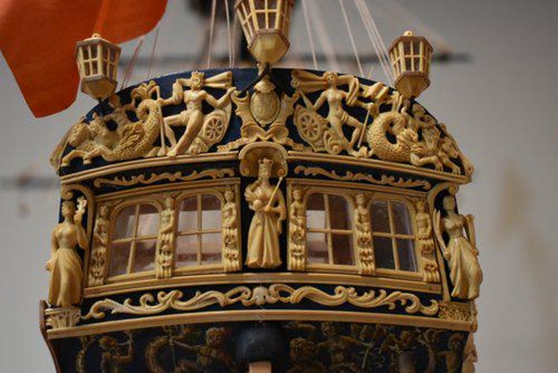 Yacht HMS Royal Caroline 1749 (ancre)- Wooden Ship Model Assembly Plans ...