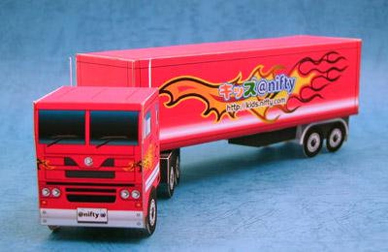 Papercraft Trailer Model Kit – DIY Construction Vehicle (PDF Plans) - Etsy