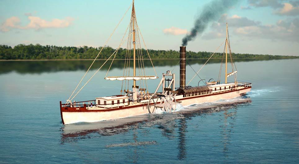 Nort River Steamboat Clermont -wooden Ship Model Assembly Plans: Build ...