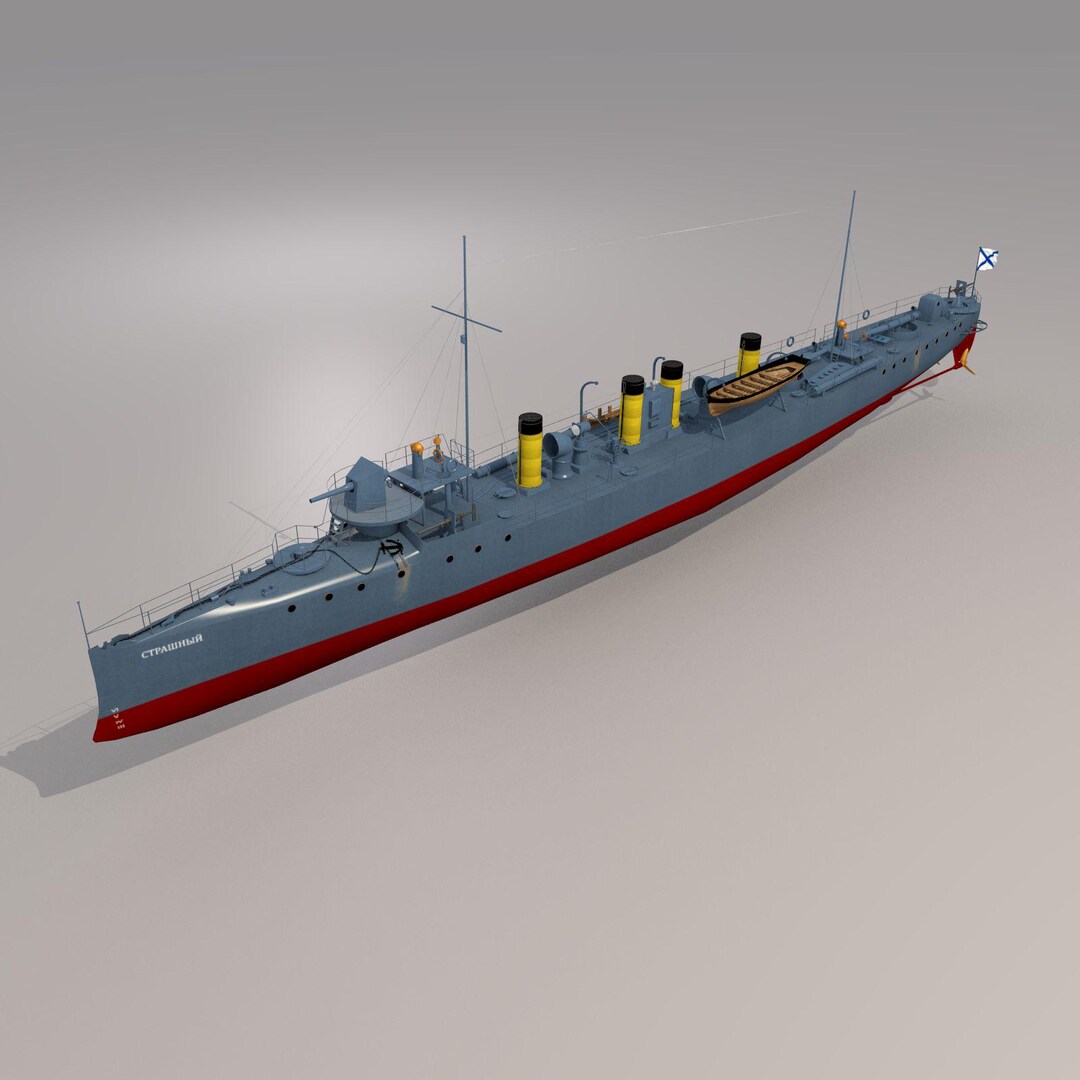 Destroyer Strashnyi 1903 - Wooden Ship Model Assembly Plans: Build Your ...