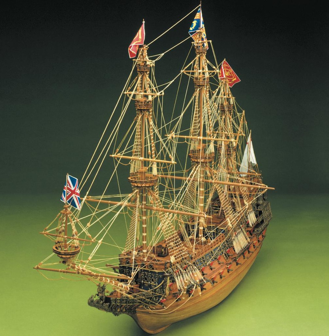Galleon Sovereign of the Seas 1638 (mantua)- Wooden Ship Model Assembly ...