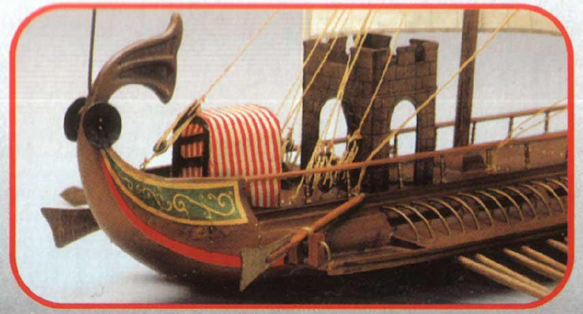 Caesar Bireme Romana - Wooden Ship Model Assembly Plans: Build Your Own ...