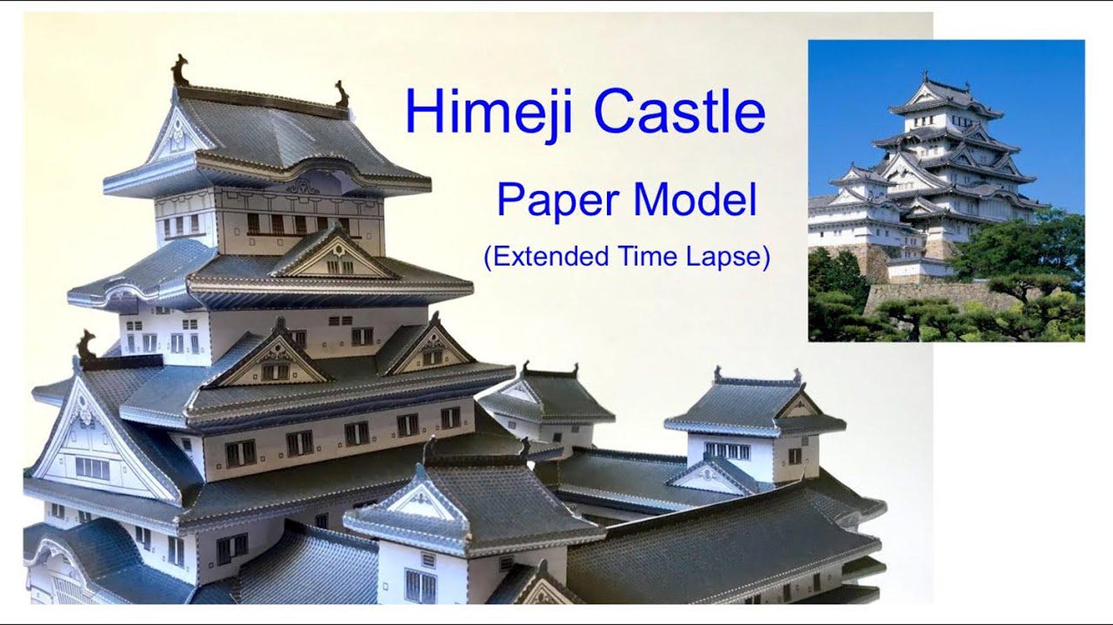 Papercraft Kit |historical Landmark(himejicastle) Model Kit | Detailed ...