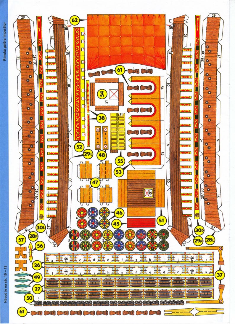 Roman Galley Papercraft Kit – 3D Ship Model (PDF Plans) - Etsy