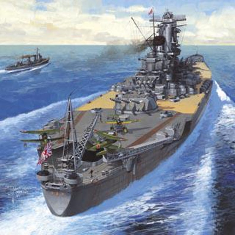 Papercraft Kit- Battleship Yamato - 3D Ship Model | 3d Paper Model ...