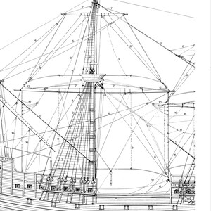 Galleon San Martin 1580 - Wooden Ship Model Assembly Plans: Build Your ...