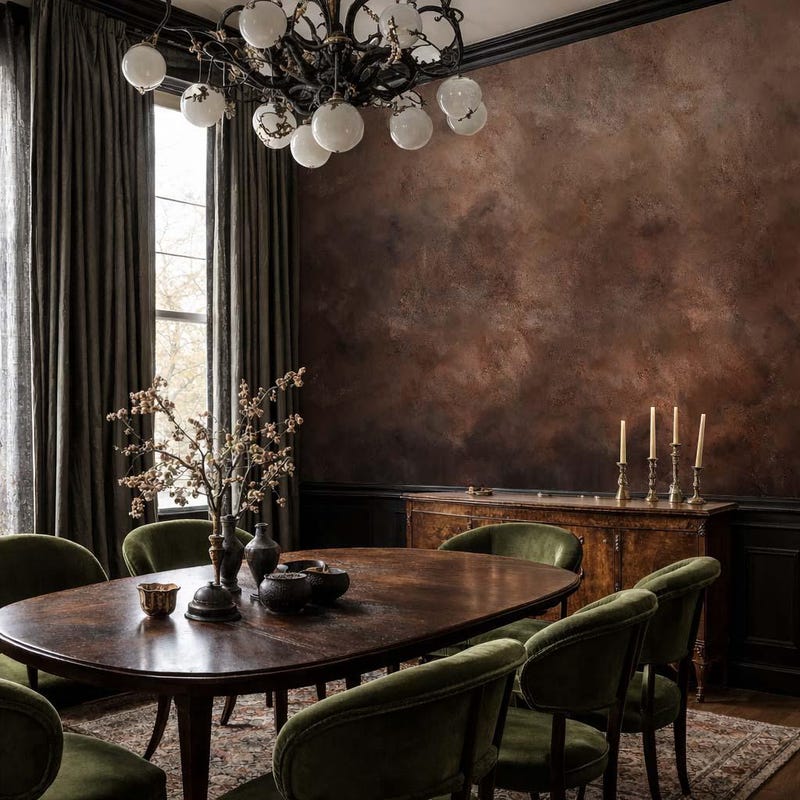 Moody Wallpaper With Brown - Etsy UK