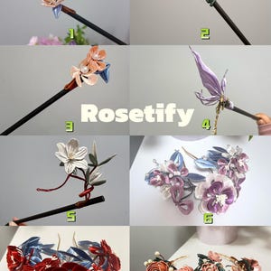 Handmade Flower Hair Stick Hair Pin, Hair Accessories Gift for Her ...