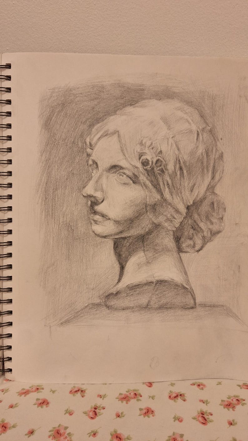 Custom Hand Drawn Pencil Portrait | Physical Sketch, Personalized ...