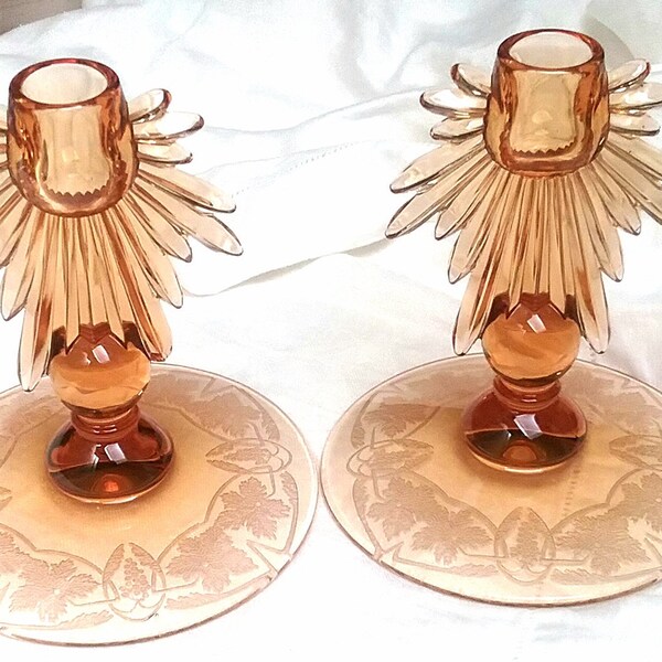 Pink Candlesticks - Etsy