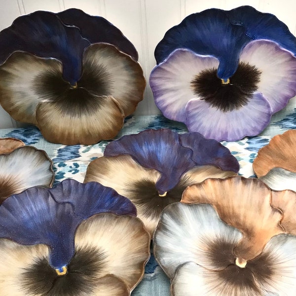 Pansy Plates - Etsy