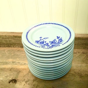 Buffalo China Small Blue Floral Design Plates to Use as Appetizer or ...
