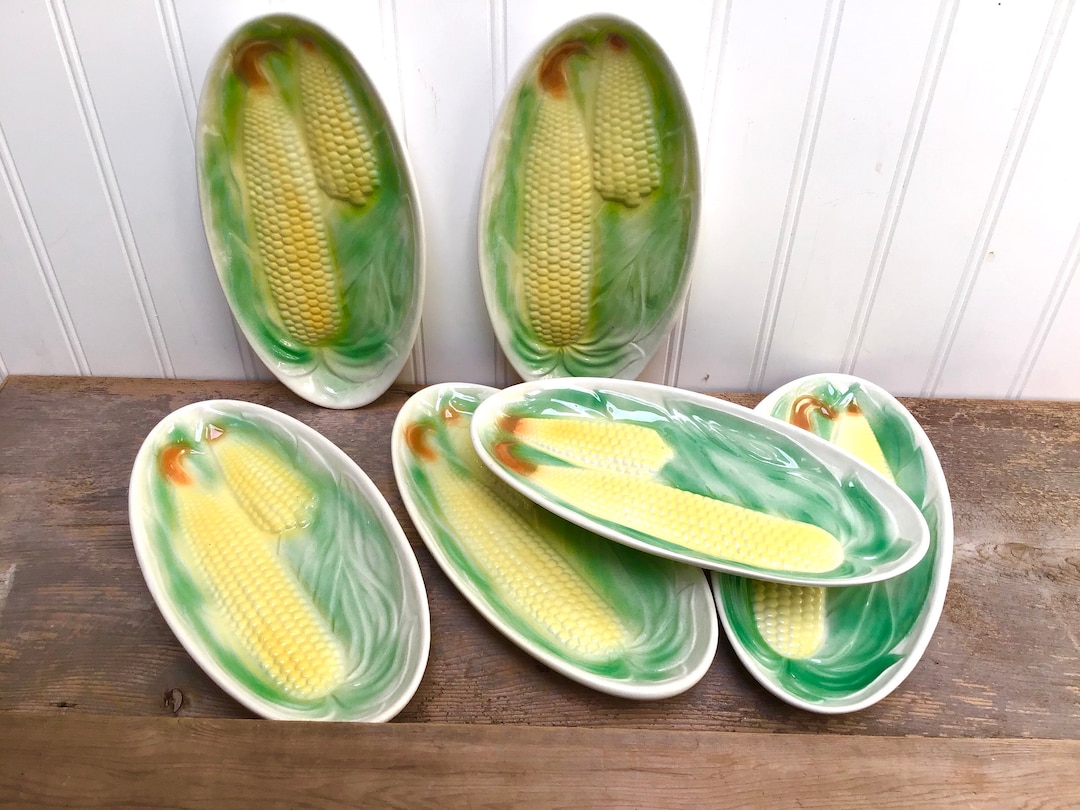 Made in Italy Set of Six Corn Plates - Etsy