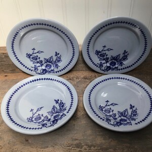 Buffalo China Small Blue Floral Design Plates to Use as Appetizer or ...