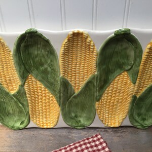 Corn Plate Divided for Five Ears of Corn Made in Portugal Alabaca Hand ...