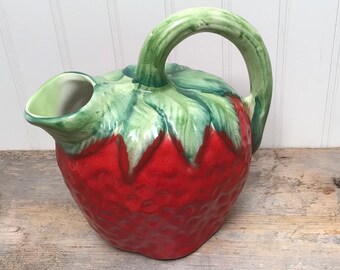 Strawberry Pitcher - Etsy