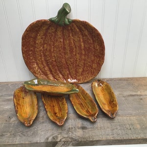 Tennessee Clayworks Smaller 7 Redware Pumpkin Pottery Plate - Etsy