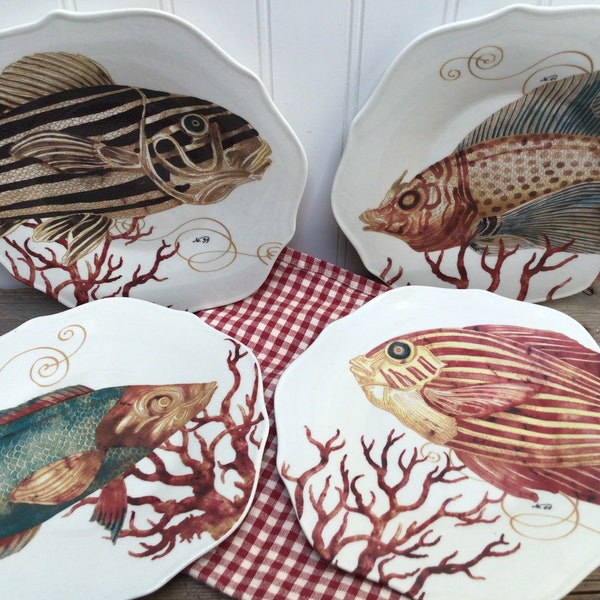 Fish Plates - Etsy