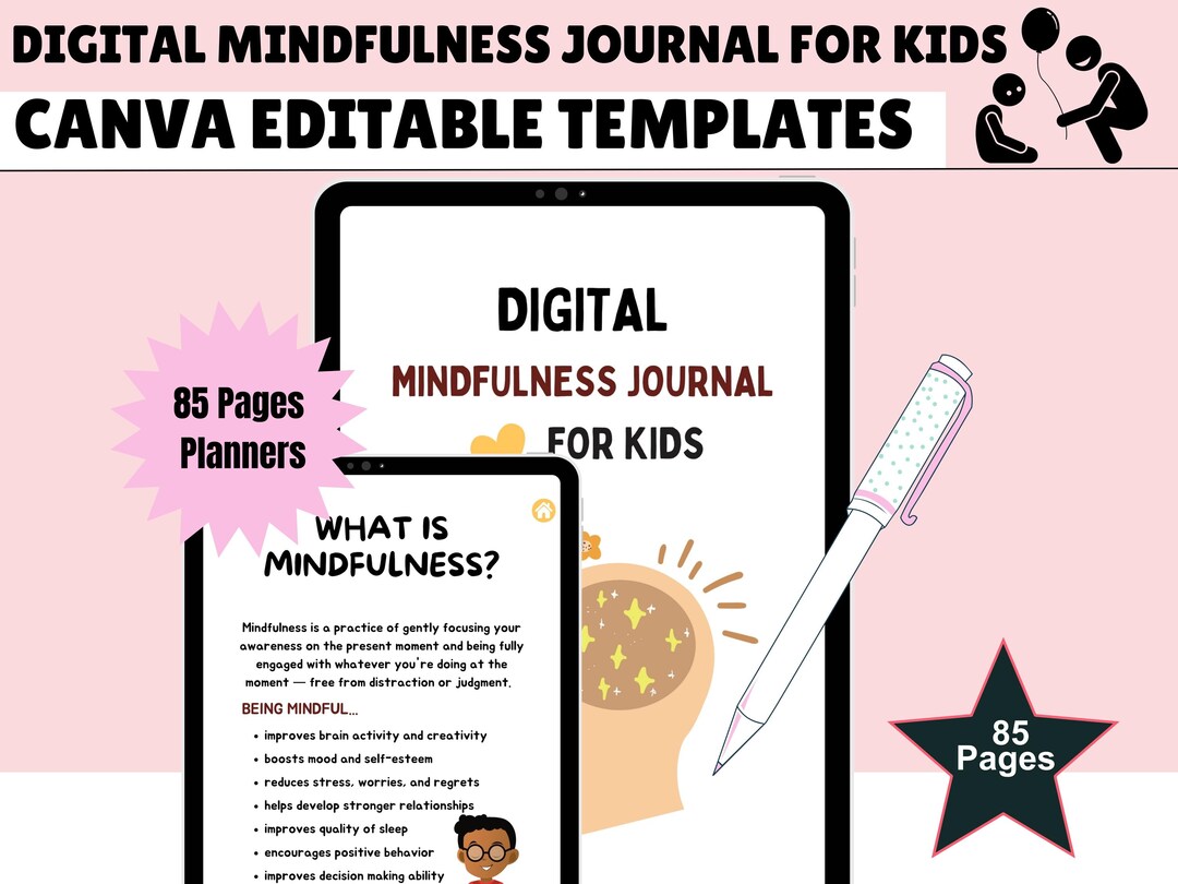 Fun Mindfulness *for Kids* Printable Workbook | Practice Mindfulness ...