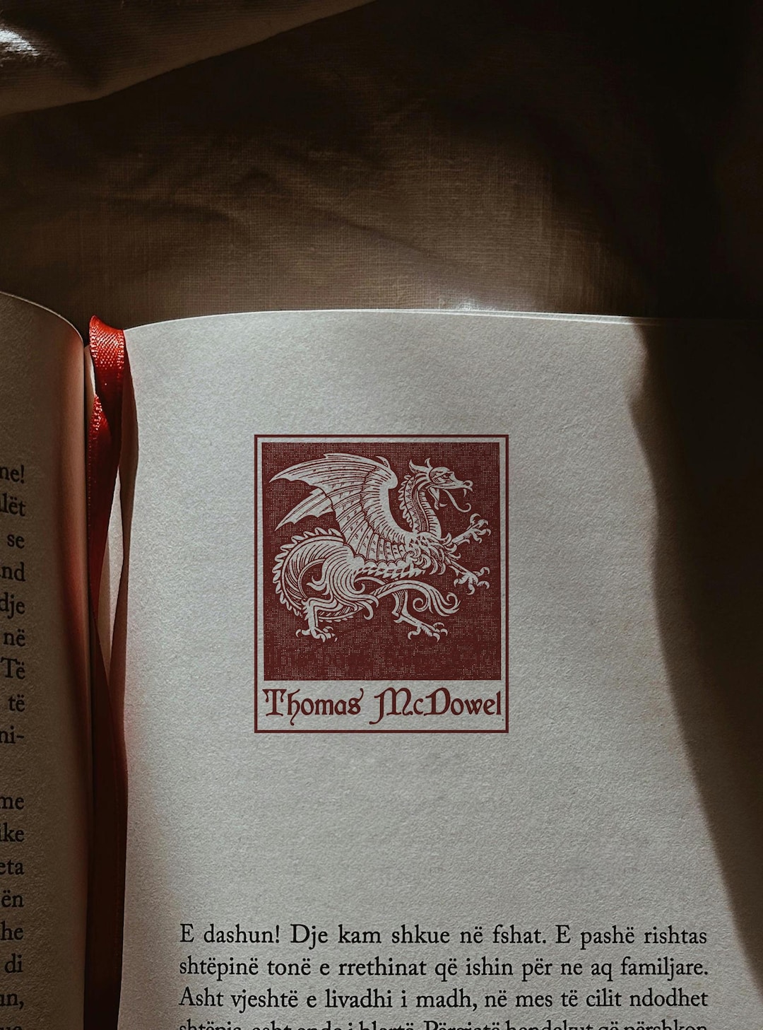 Medieval Griffin Personalized Book Stamp Booklover Gift Gothic Ex ...