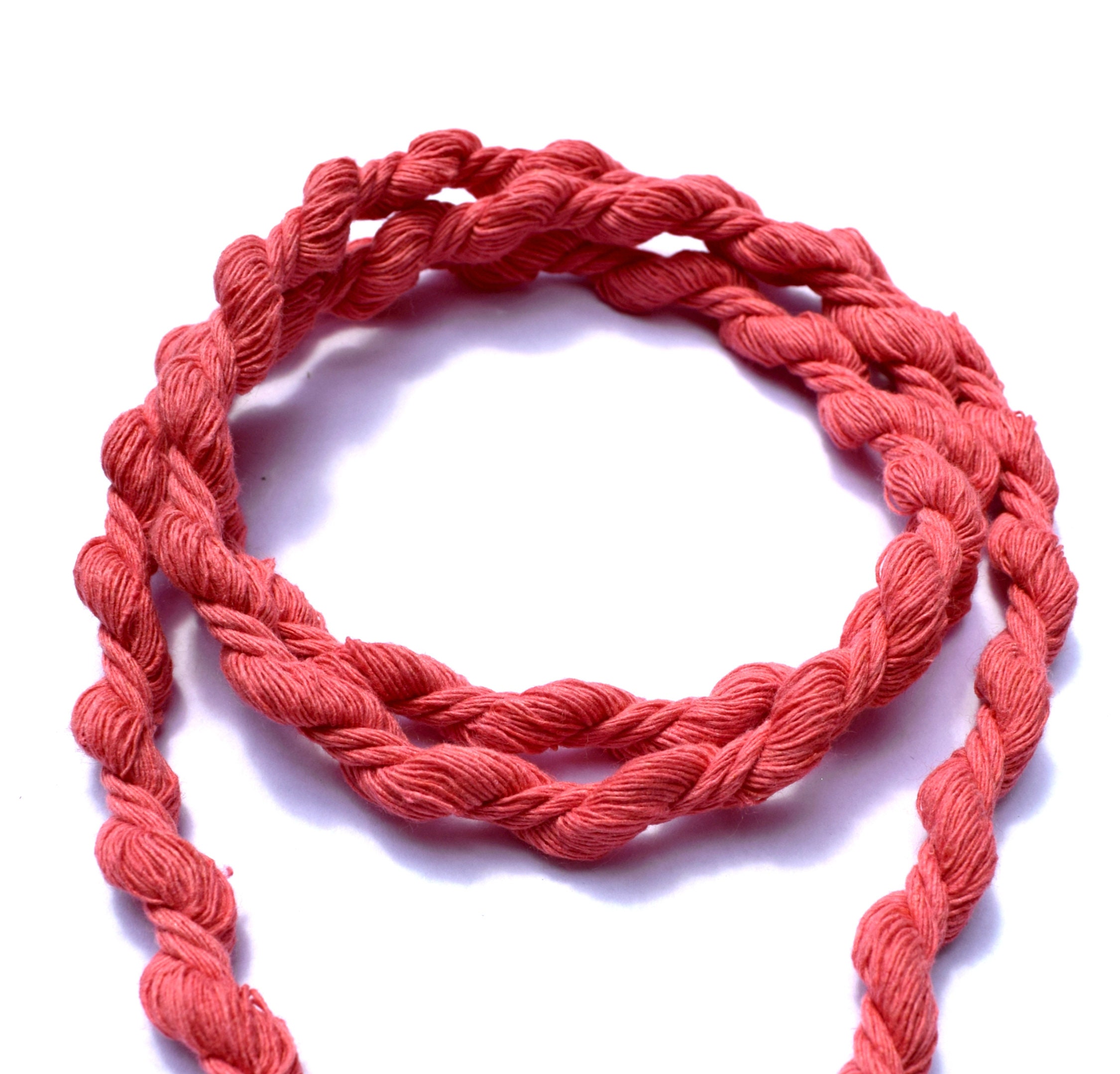 Cordón rosa coral 8mm cuerda de cordón trenzado rosa coral | Etsy