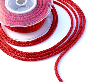 Red Satin Cord | Etsy