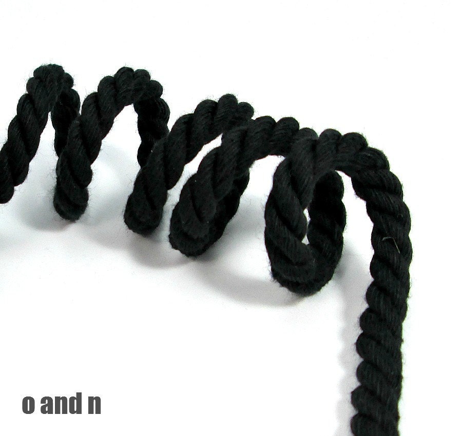 Twisted cotton rope 8mm twisted cotton cord 8mm twisted cord | Etsy