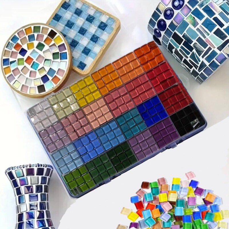 Mini Mosaic Tiles - Etsy