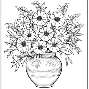 Mother's Day Bundle Coloring Page, Mother's Day Coloring Pages, Flower ...