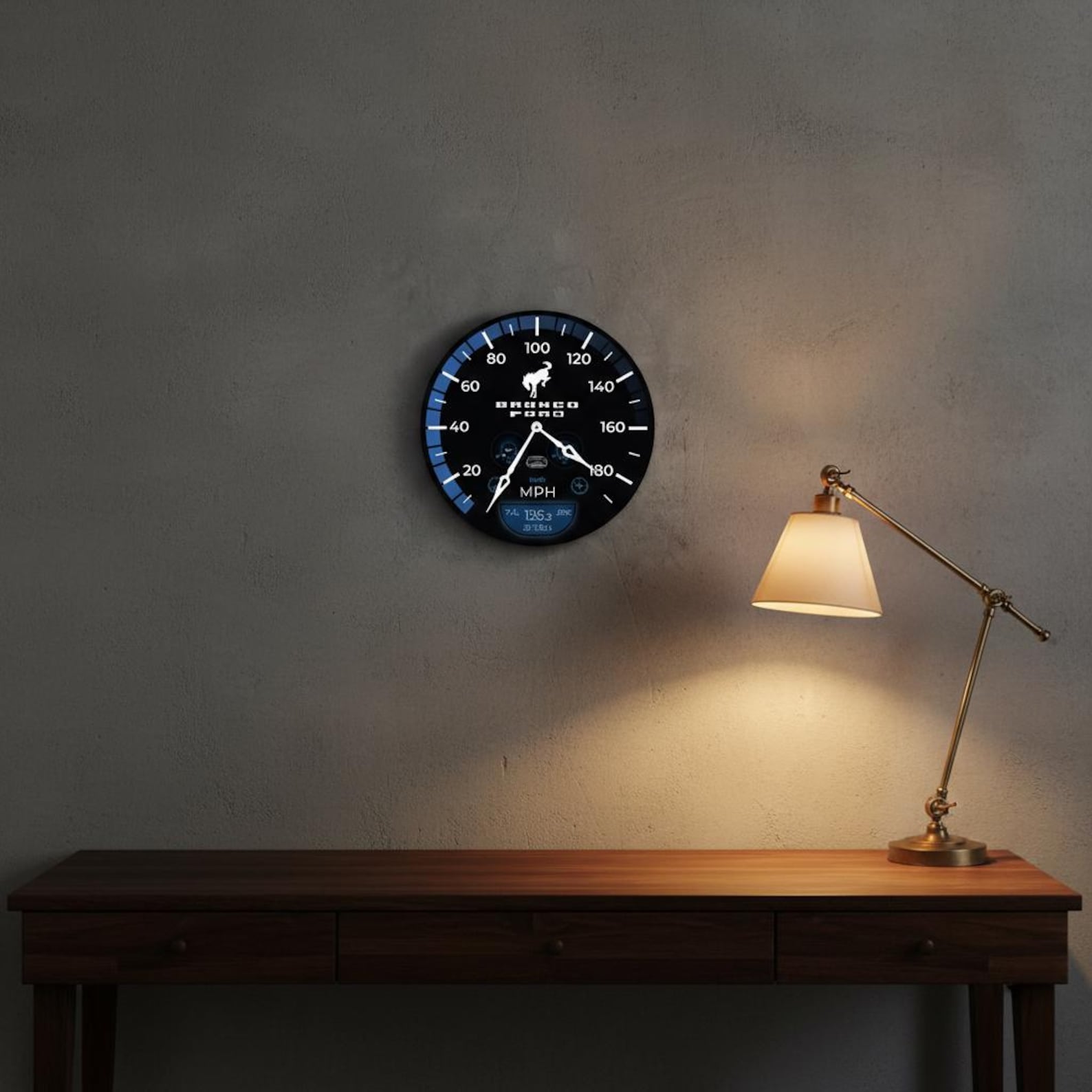 Ford Bronco Clock, Ford Wall Clock, Speedometer Wall Clock, Car ...