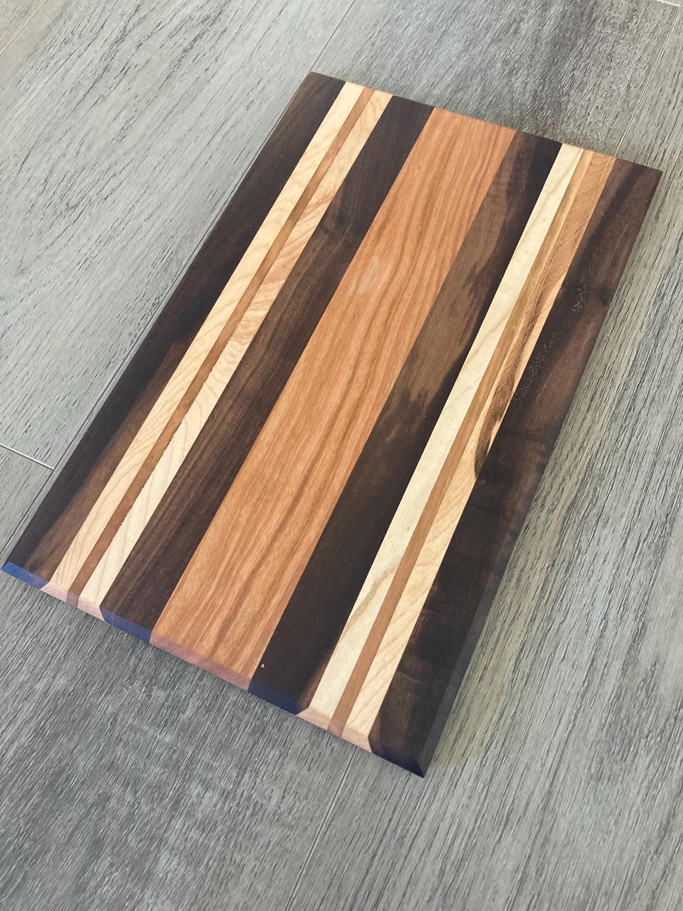 Custom Built Face Grain Cutting Board Made From Walnut, Maple, and ...
