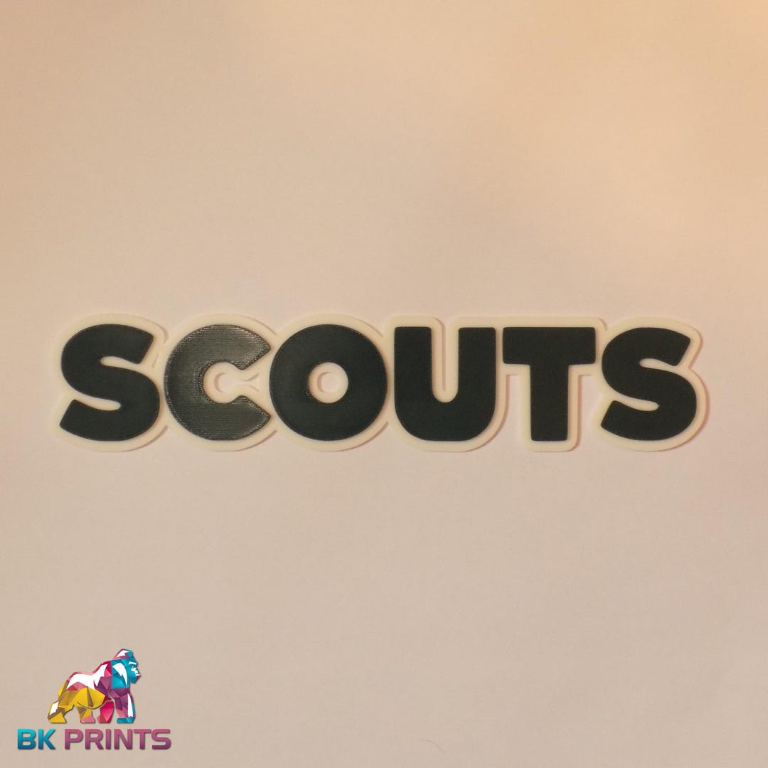 Scouts Logo Sign - 3d Printed Scout Sign - Scouting Hut Wall Decor ...