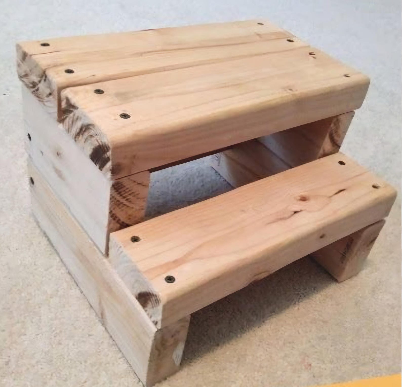 Handcrafted Wooden (2-step) Step Stool - Etsy