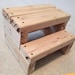 Handcrafted Wooden (2-step) Step Stool - Etsy