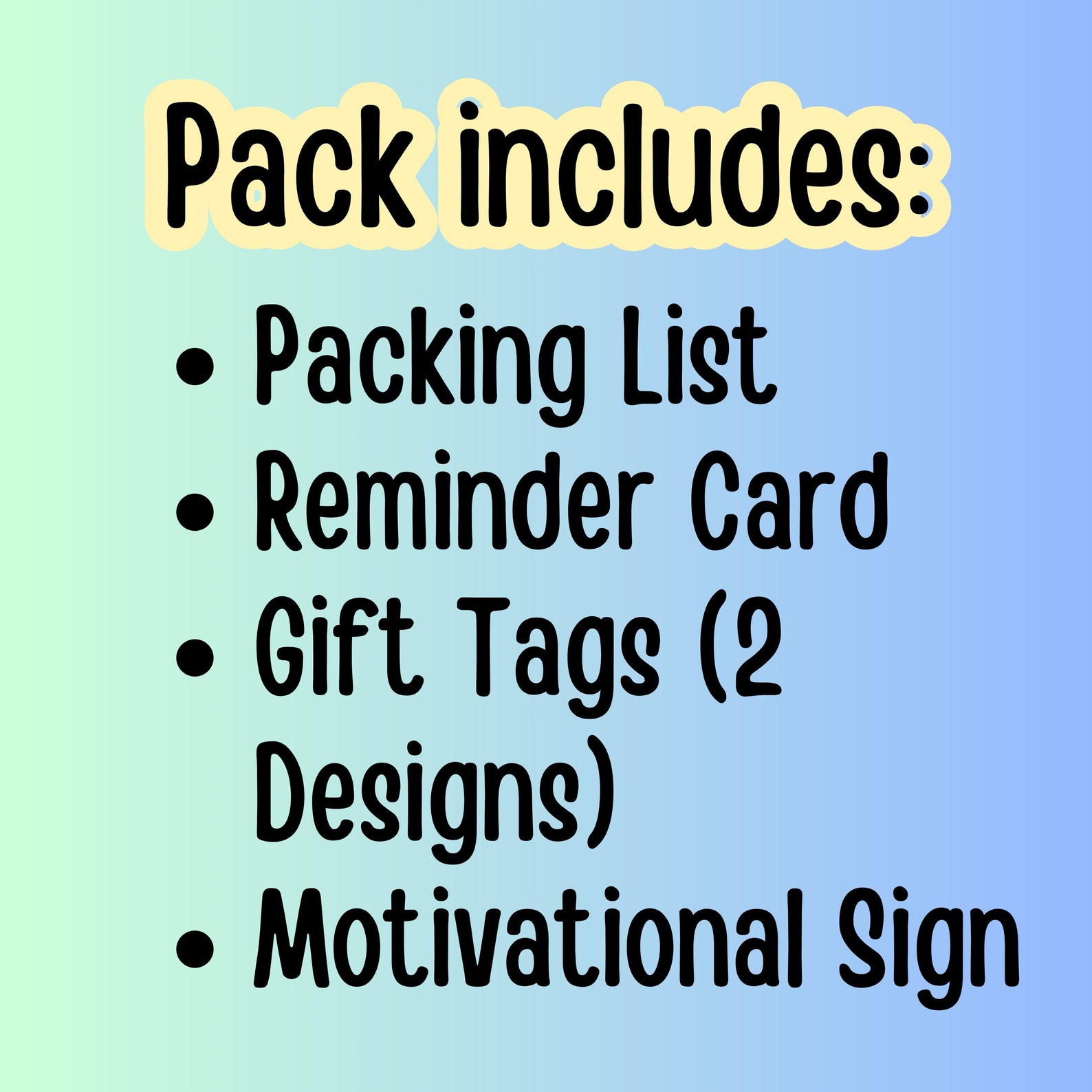 Dance Recital Survival Kit Printable – Packing List Checklist, Reminder ...