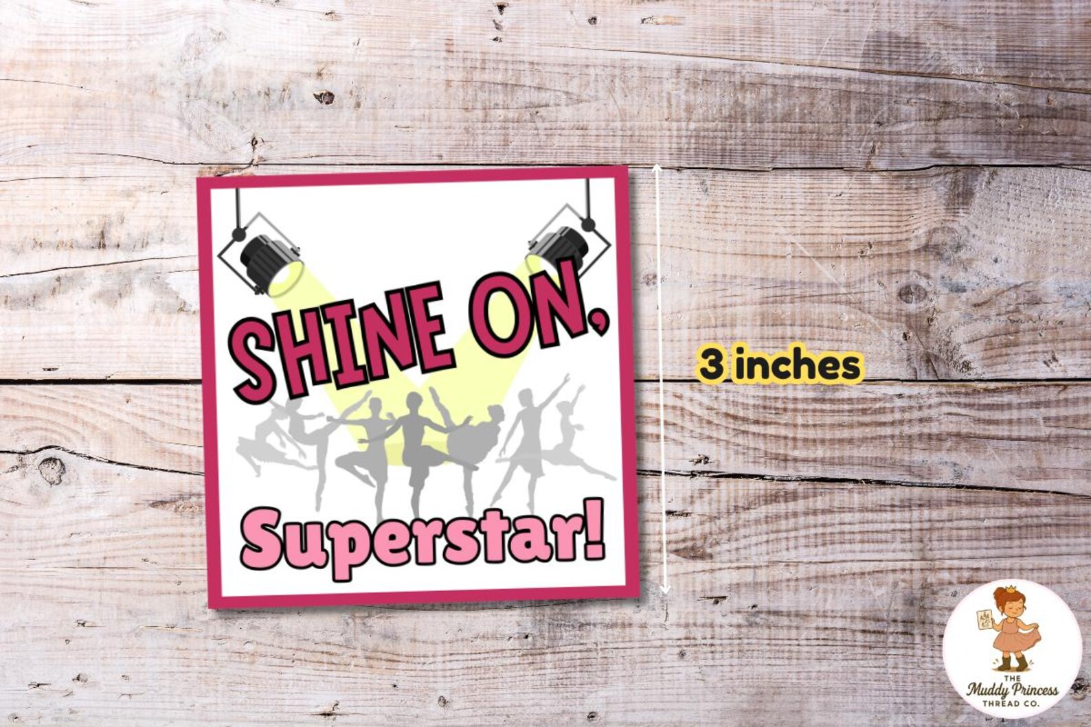 Shine on Superstar Gift Tags – Printable Dance Recital Tag for Dancers ...