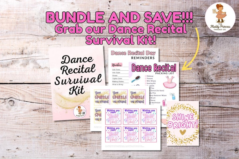 Dance Recital Packing List Printable – Dance Bag Checklist for Dancers ...
