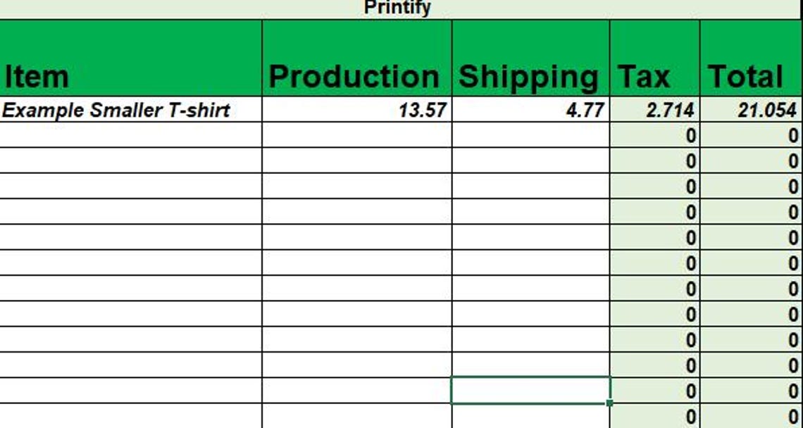 Etsy and Printify Calculator, Listing Calculator for Etsy Sellers ...