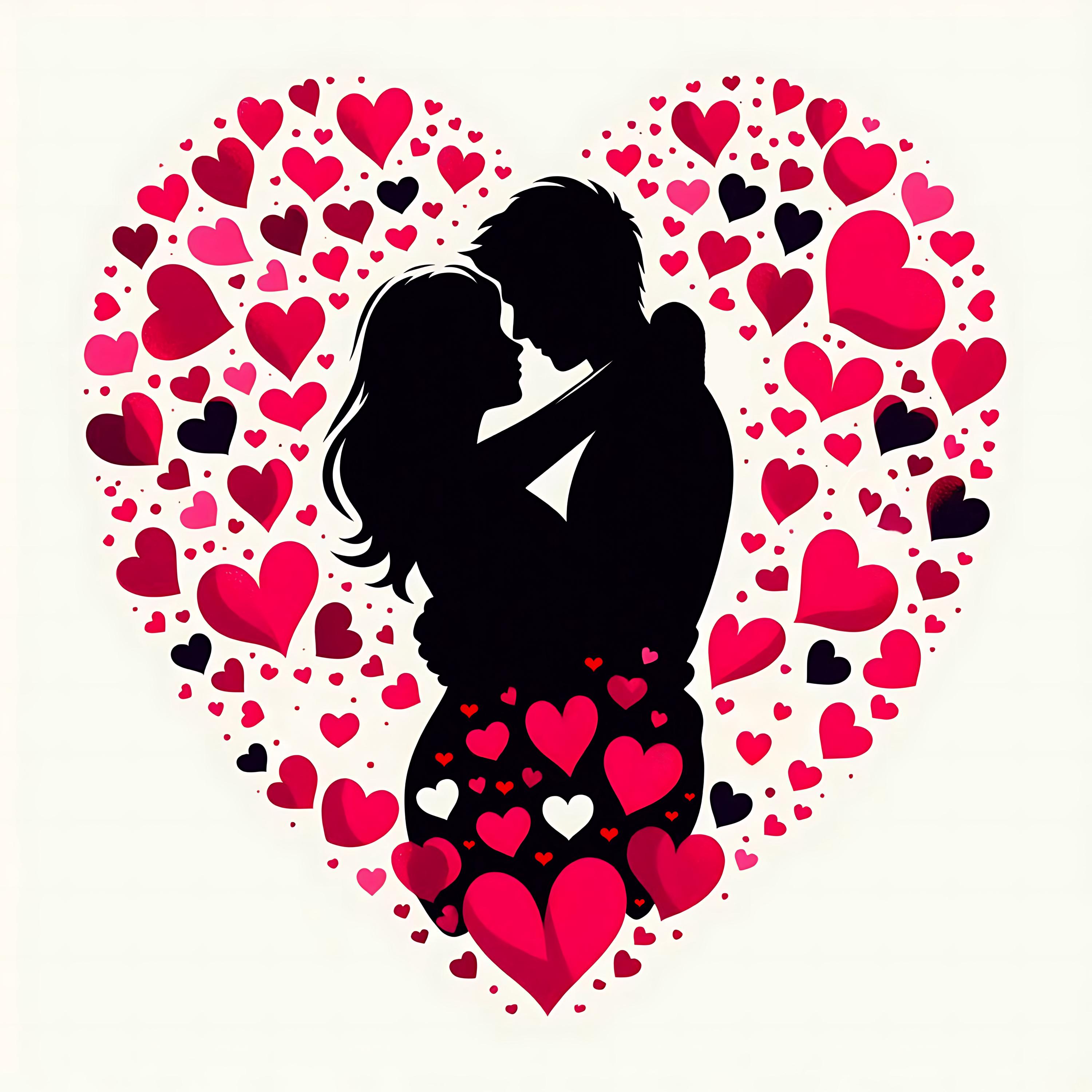 10 Valentine's Day Couple Clipart | Cute Romantic Art | High Quality ...