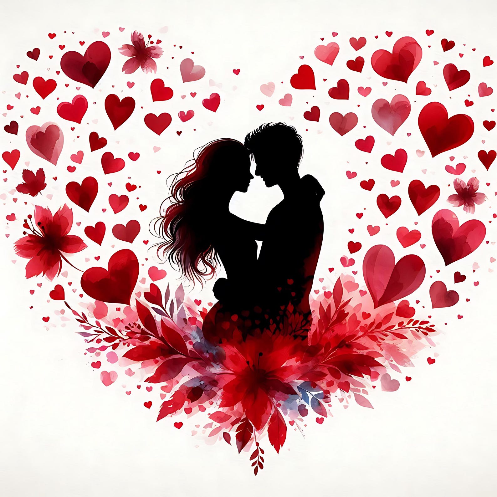 11 Valentine Day Couple Clipart | Cute Romantic Art | High Quality Jpgs ...