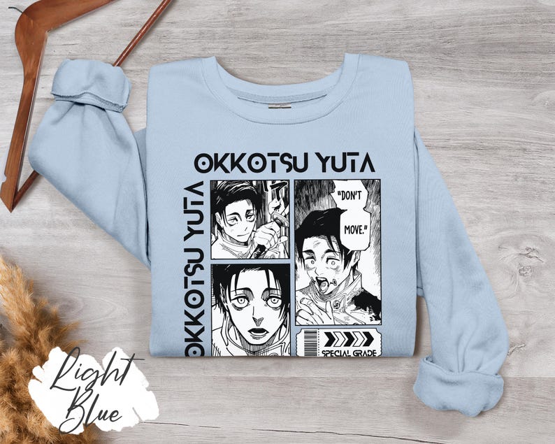 Yuta JJK Anime Sweatshirt – Cursed Energy Sorcerer Hoodie – Japanese ...