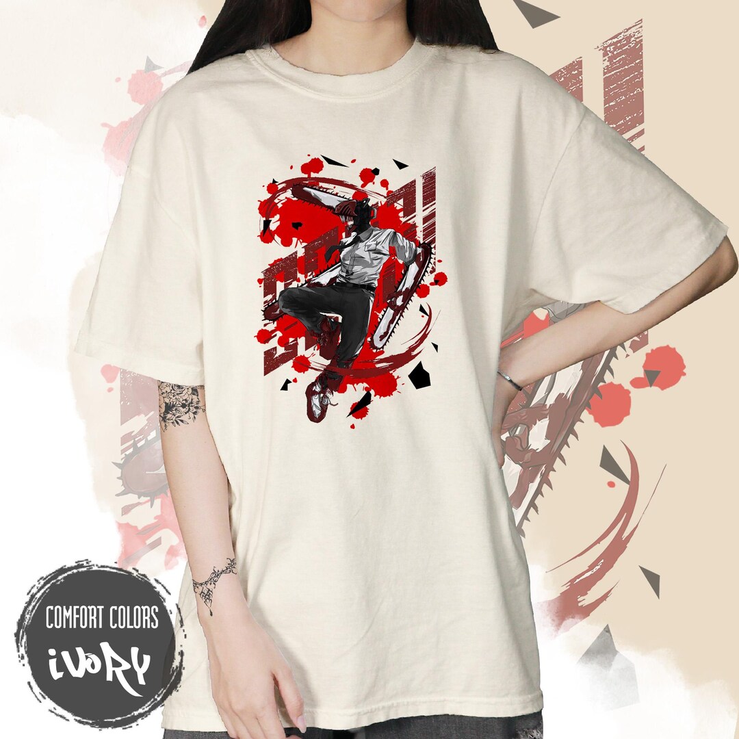 Denji Chainsaw Man Comfort Colors T-shirt – Chainsaw Demon Anime Shirt ...