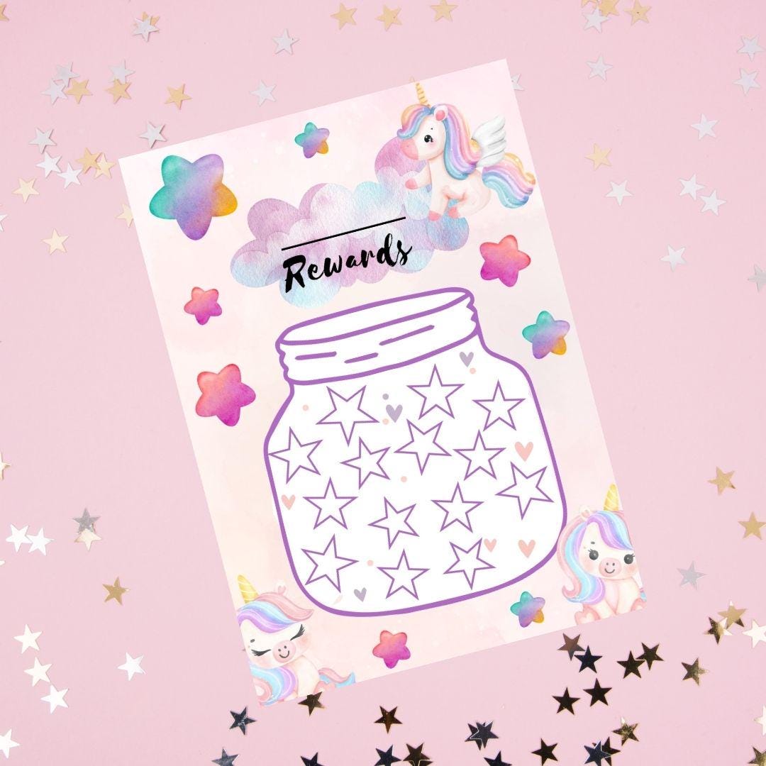 Adorable Unicorn Rewards Chart - Etsy